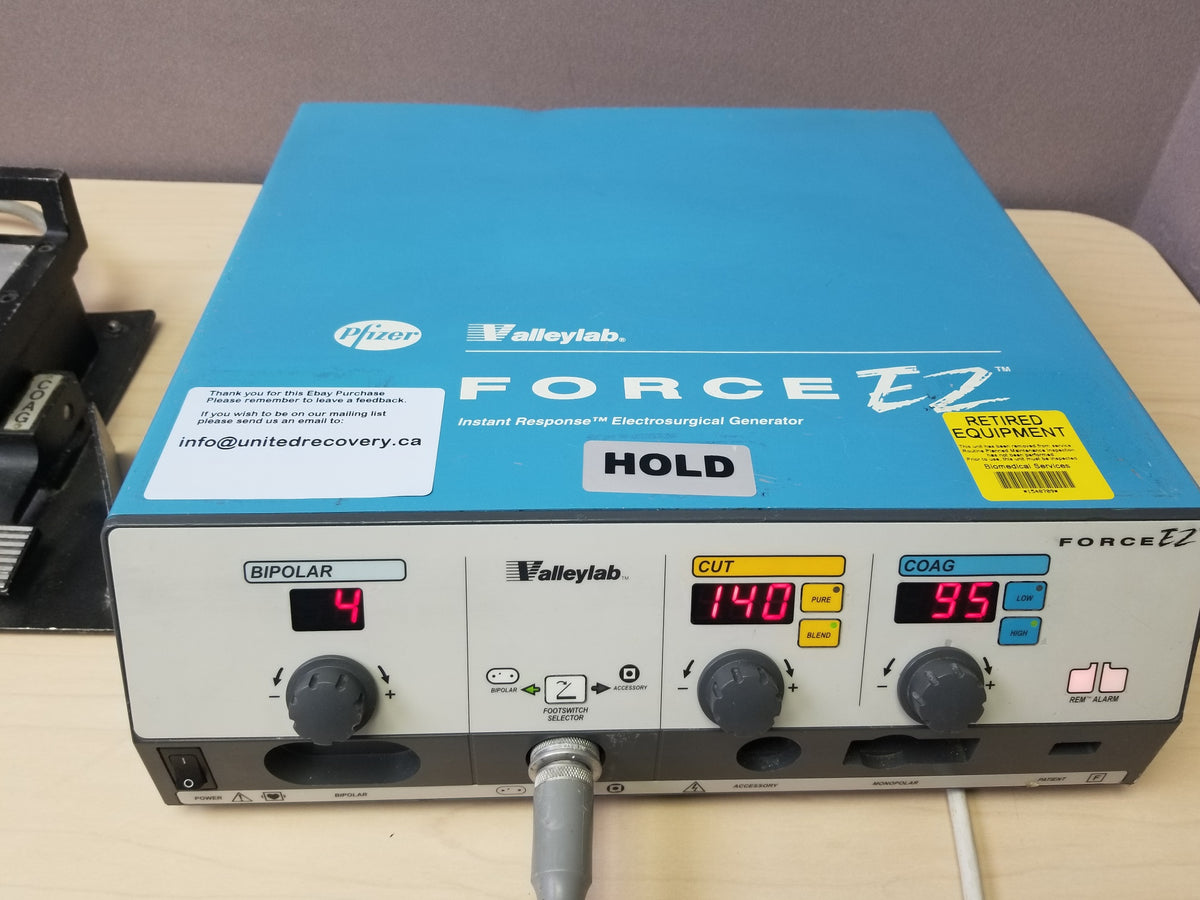Valleylab Force EZ E ESU with foot pedal switch – Unitedrecovery.ca