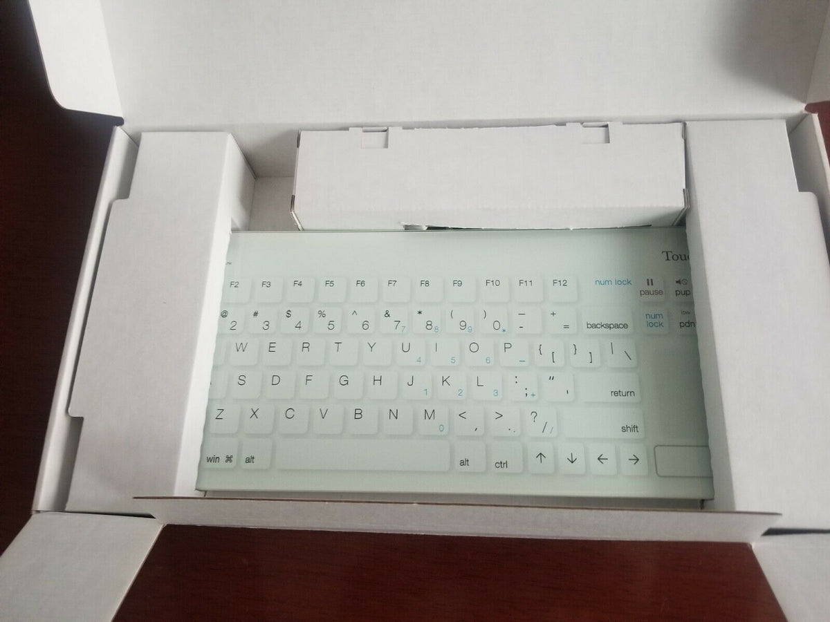 Cleankeys Medical Hospital Glass faced USB keyboard - CKGEN1 WIPE DOWN ...